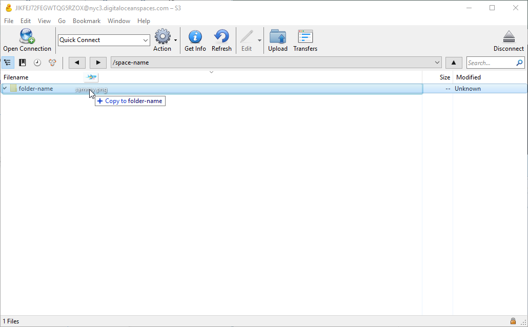 Using Cyberduck 6 2 x For Windows And MacOS With DigitalOcean Spaces 